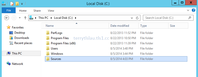 Terry L@u's blog: Configuring an alternate source path for installing ...
