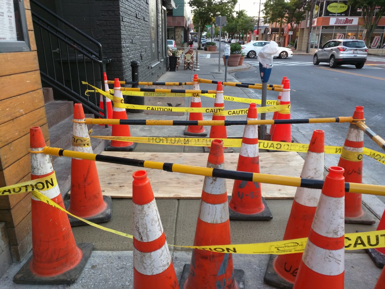 Robert Dyer @ Bethesda Row: Sidewalk work in the Woodmont Triangle (Photos)
