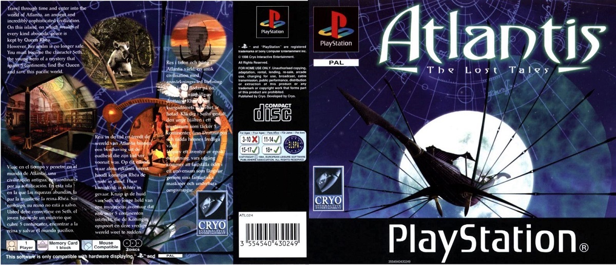 0 to Z of Playstation 1 Games - Atlantis The Lost Tales