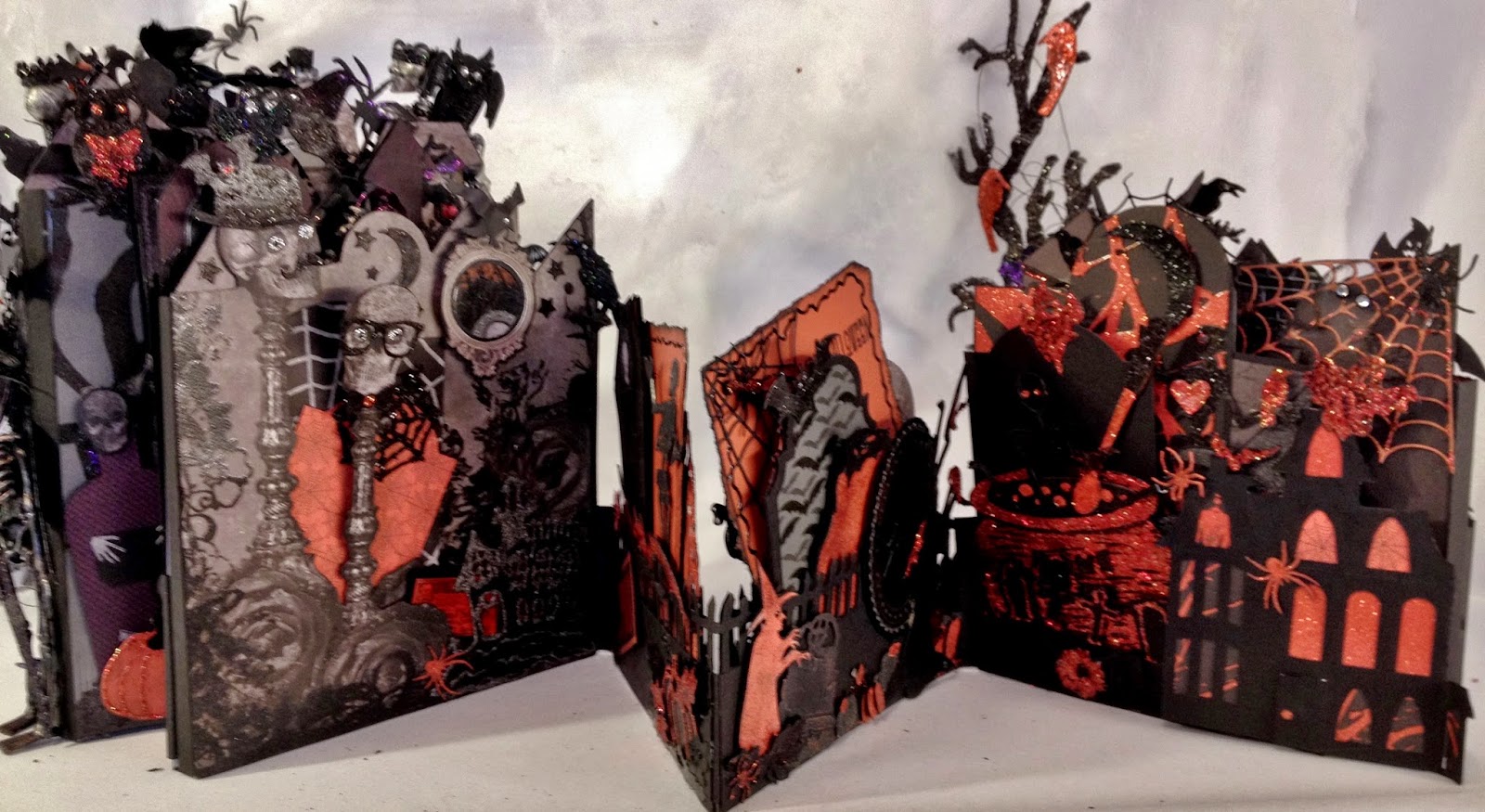 Recollections spooky castle Halloween mini album | annes papercreations ...