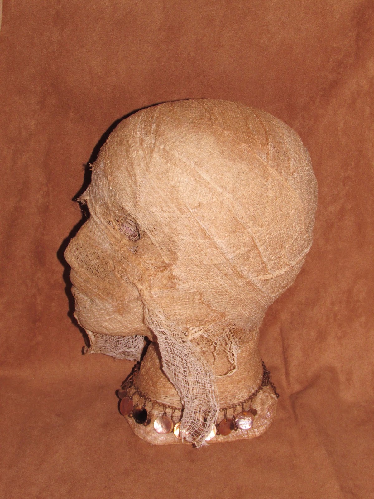 Carol's Creations: Ancient Evil Mummy Head/Countdown to Halloween Day 4