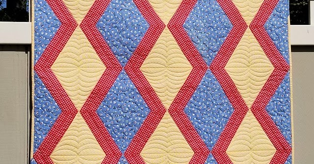 Diamond Ribs, an X-Block Quilt