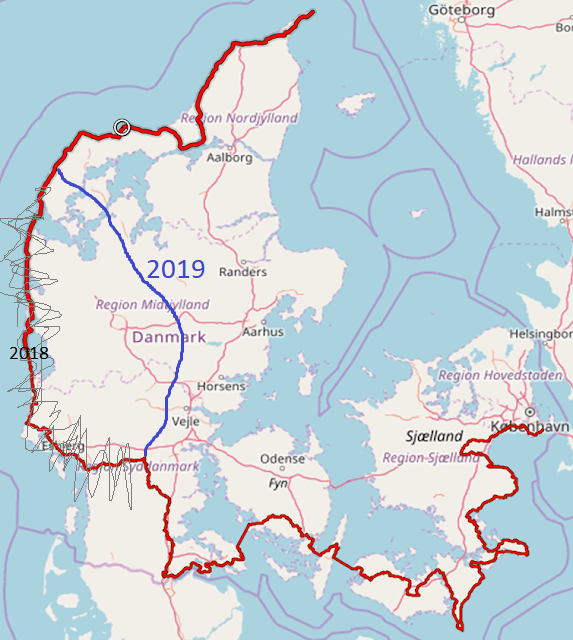 Denmark Across: Route