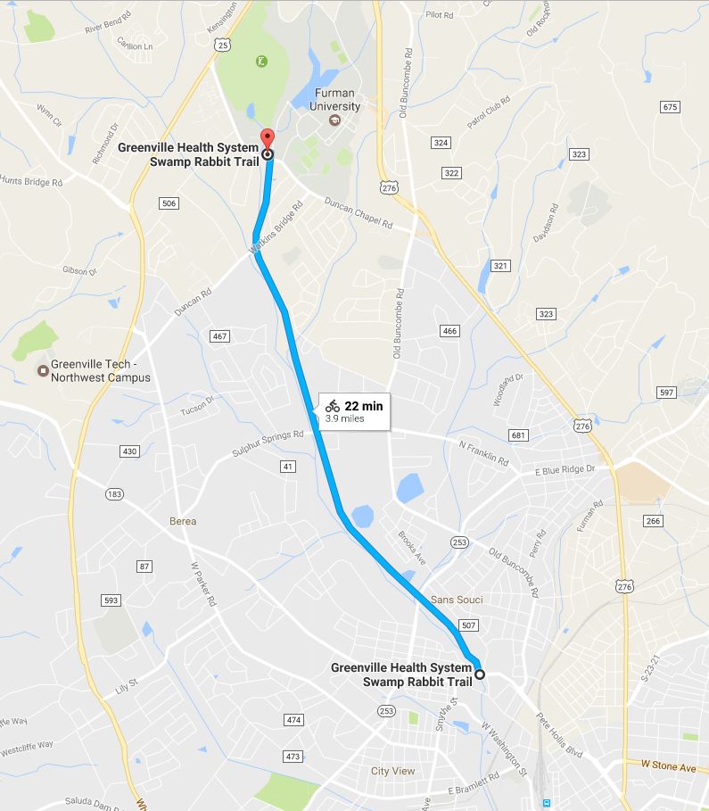 Femme au foyer: The Swamp Rabbit – from Furman to the Swamp Rabbit Café