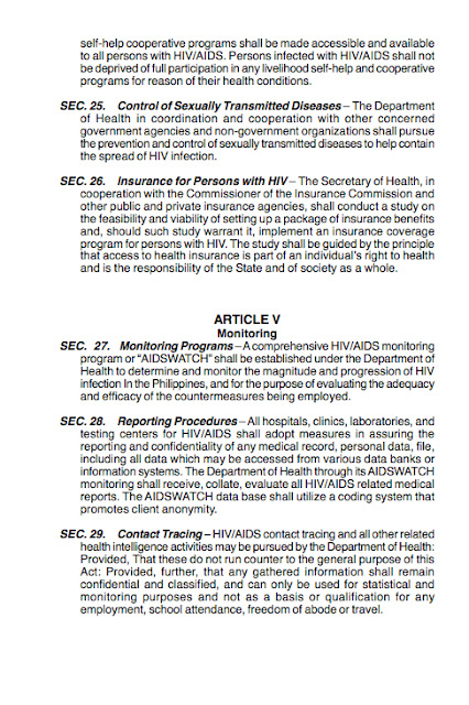 RA 8504: Philippine AIDS Prevention and Control Act of 1998 ~ Living ...