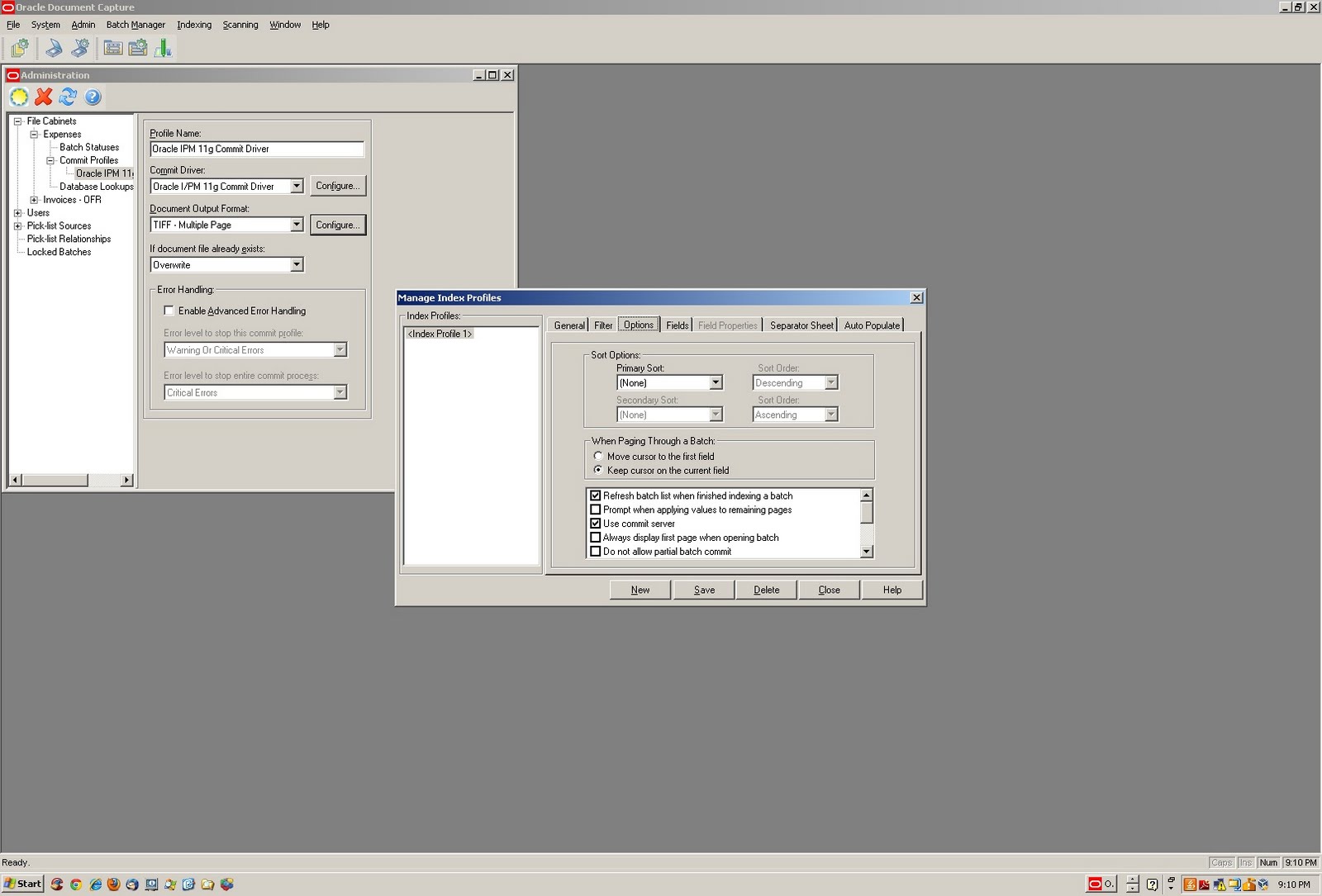 ORACLE WEBCENTER: Configuring OracleWebcenter Capture with Oracle WebCenter Imaging Receipts App