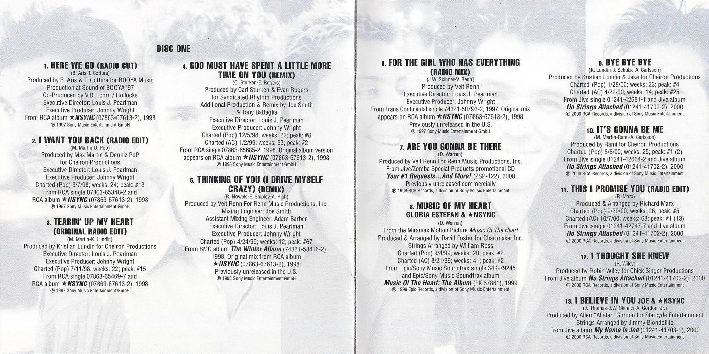 Encarte: *NSYNC - The Essential - Encartes Pop