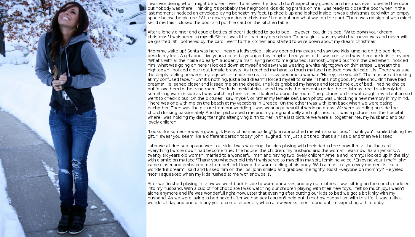 Marti's tg captions: Christmas card