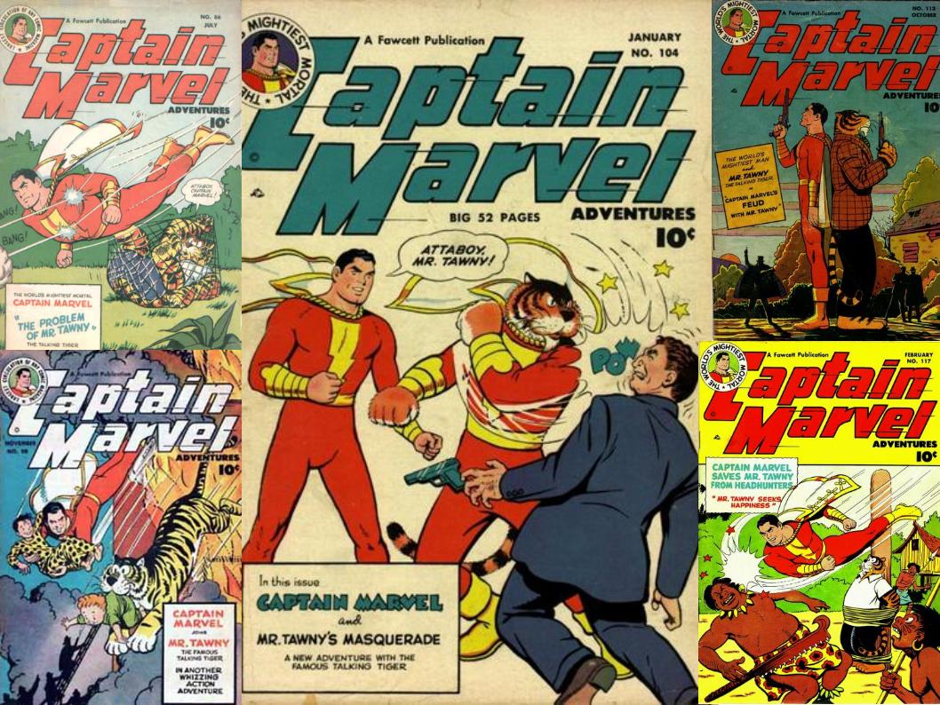 Dave's Comic Heroes Blog: Captain Marvel Works With Tigers