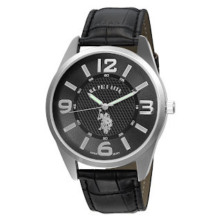 us polo watch: US Polo Watch Luminous Analog Display Digital Black ...