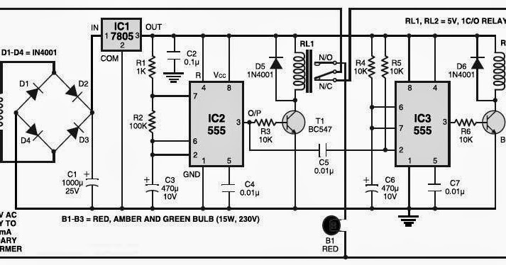 Simple Traffic Light Controller - Circuits Project