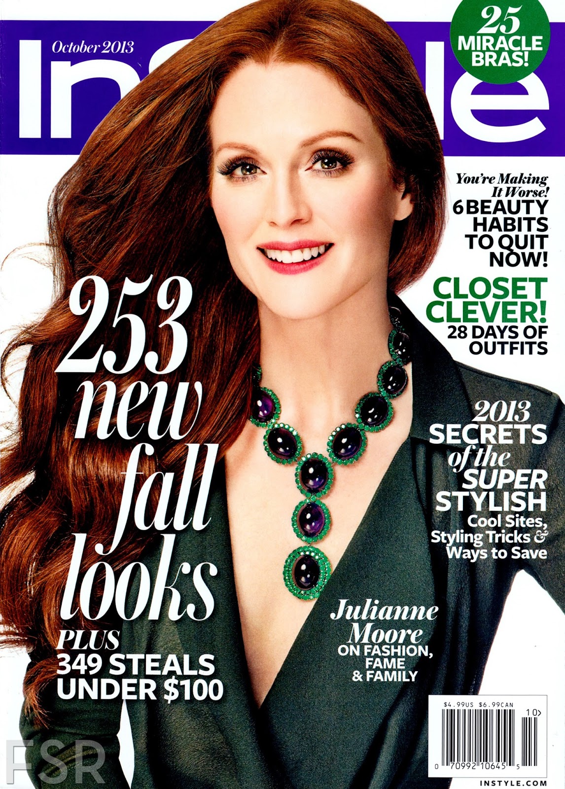 Julianne Moore Magazine Photoshoot For InStyle US Magazine October 2013 ...