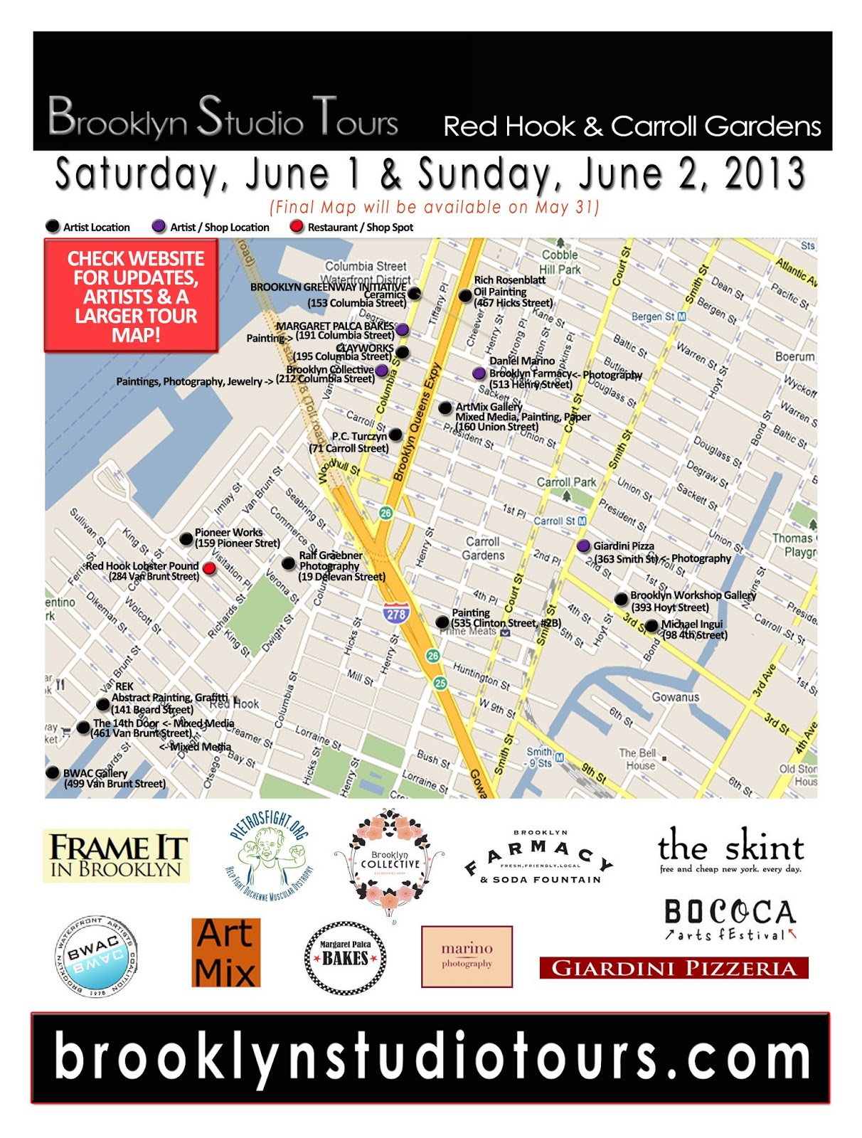 The Word on Columbia Street: Brooklyn Studio Tours June 1 and 2