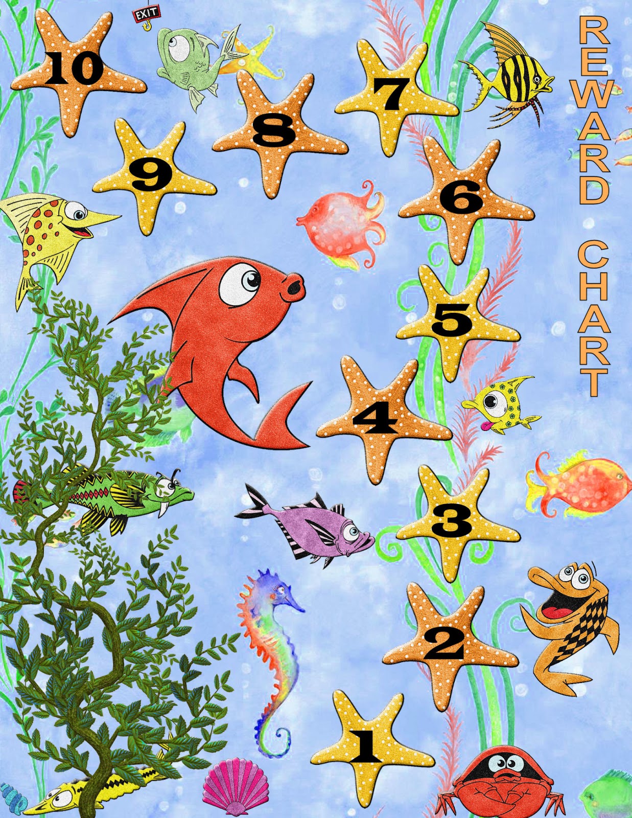 Debra's Creative World: Reward Chart #1 - Tableau de récompenses #1