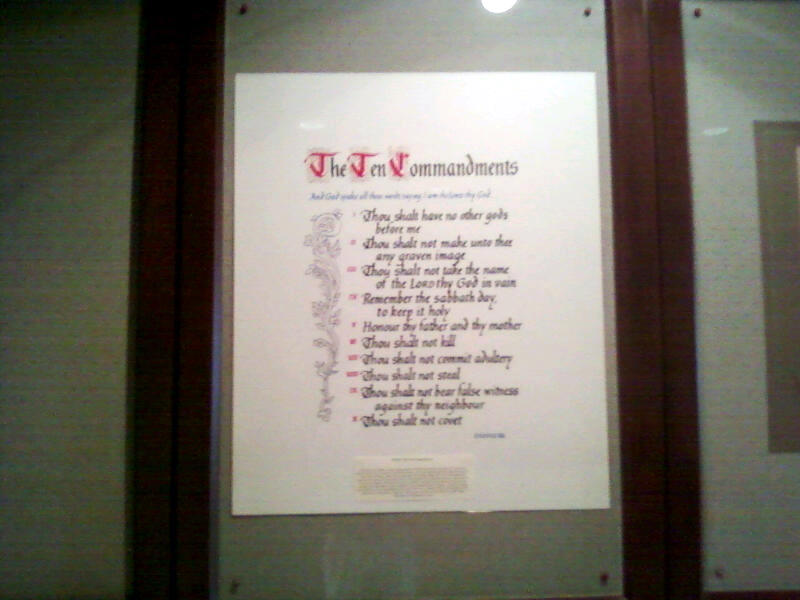 Wildman Walker's Blog: Ten Commandments in the Cherokee County Courthouse