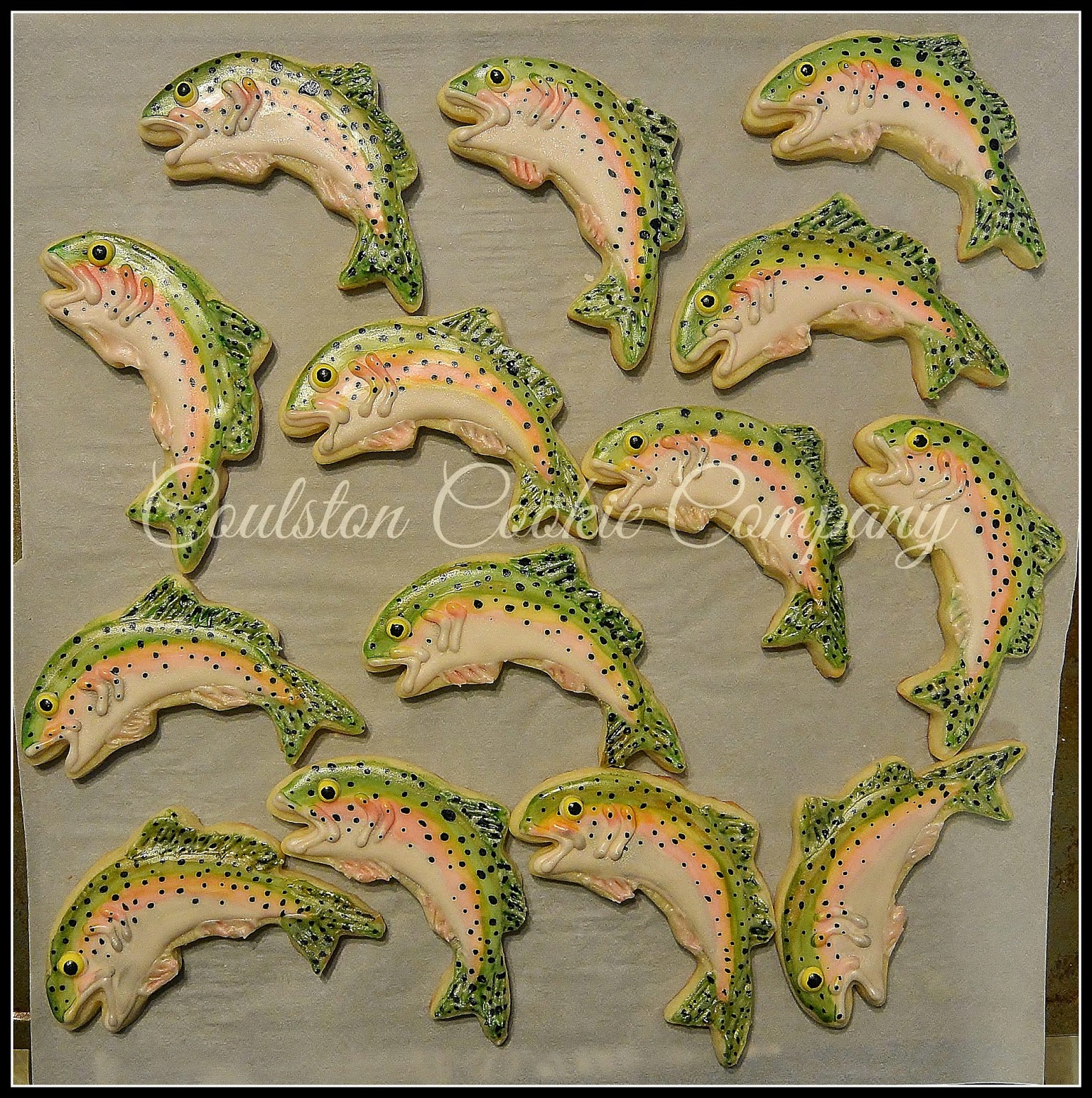 ...Coulston Cookie Company...: Hobby Cookies: Rainbow Trout Cookies