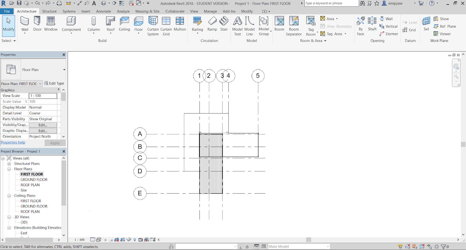 Computer Applications - Project 1: Revit Modeling & Documentation