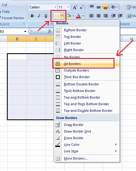 Kursus Komputer Microsoft Word: Cara Membuat Garis Pada Ms Word 2007 Terbaru