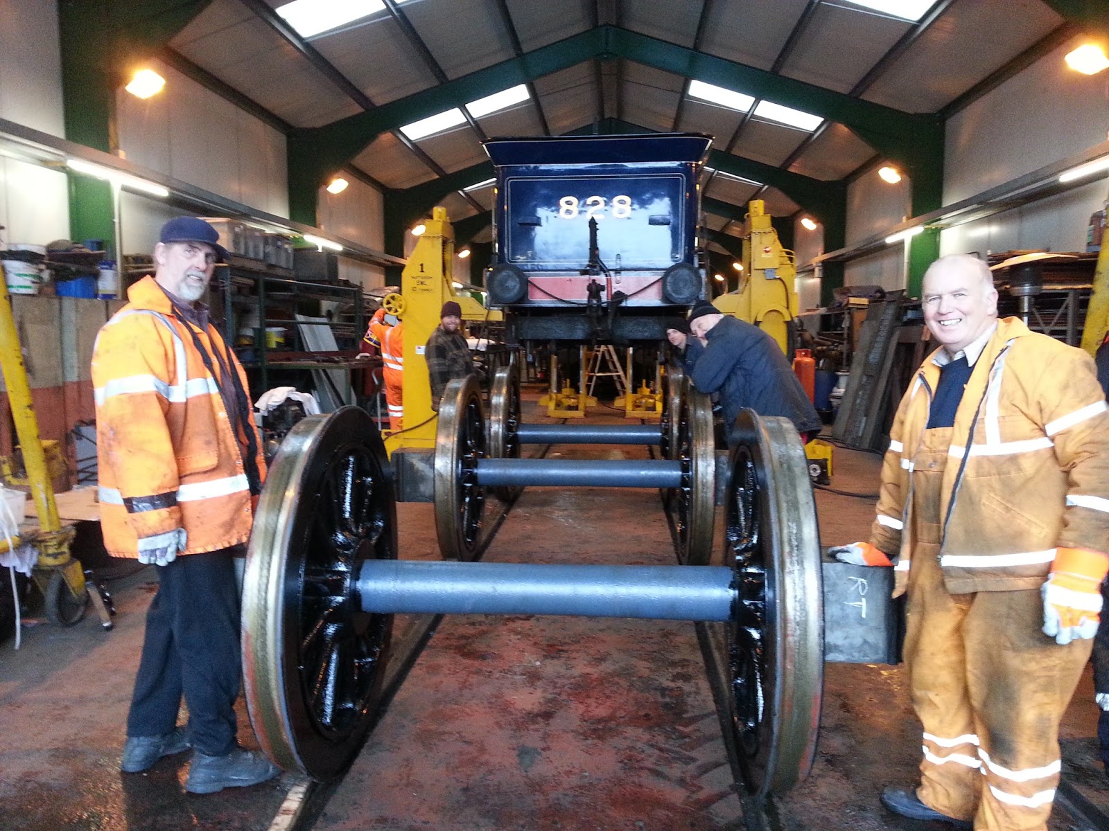 Caley 828: Wheeled At Last....