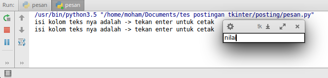Contoh code program StringVar, BooleanVar, IntVar dan DoubleVar di tkinter ~ Belajar Python