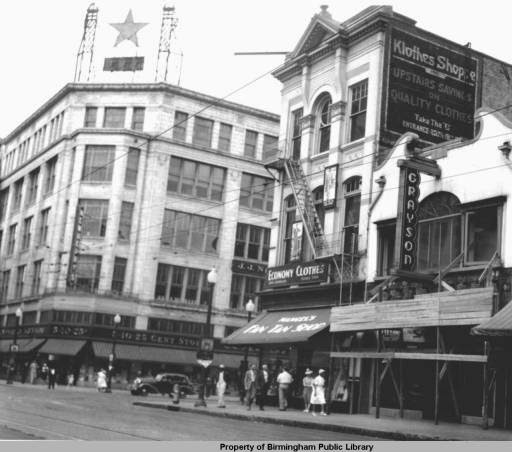 Alabama Yesterdays: Birmingham Photo of the Day (1): Downtown, 1939