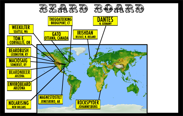 The Beard Board Map Project. Where do you live? - Beard Board