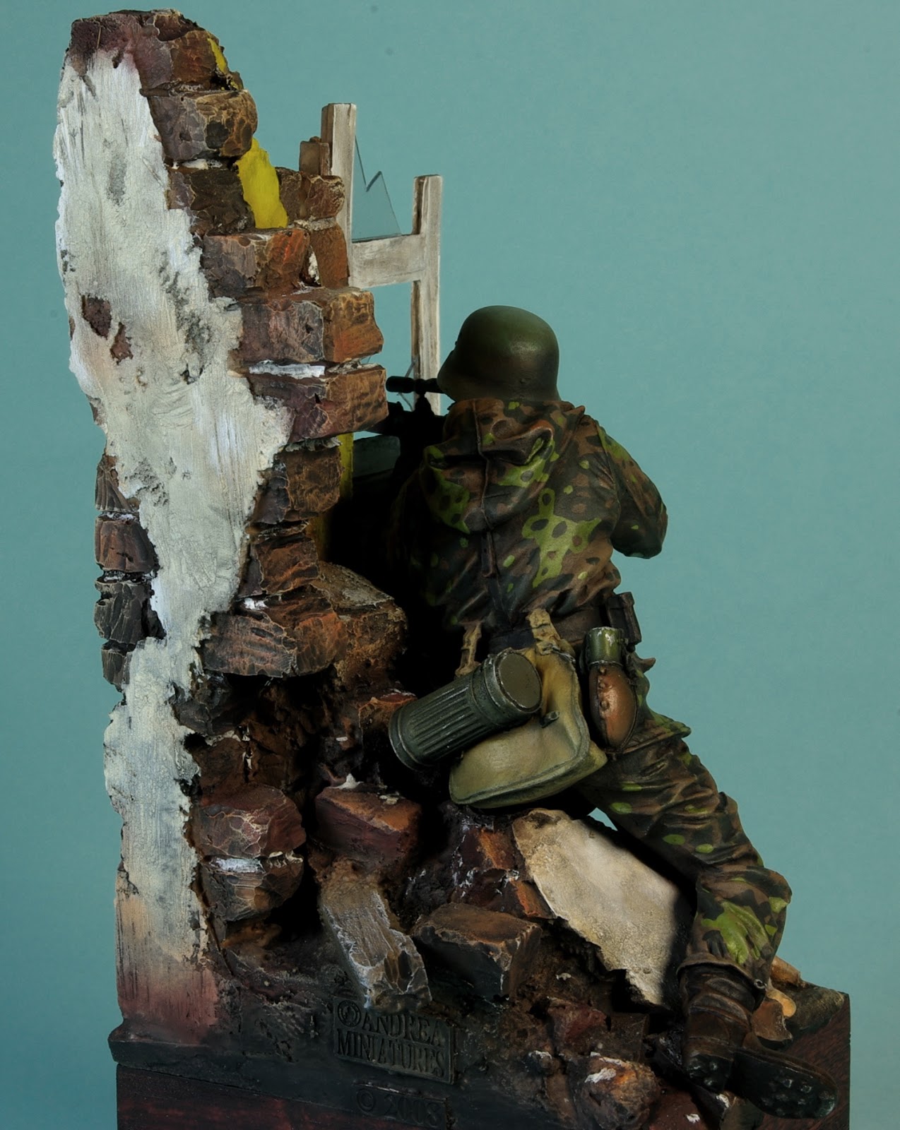 Modelarstwo - Moja pasja: 1:18 /90mm German sniper 1944. Andrea Miniatures