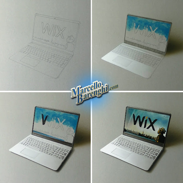 Laptop drawing - Marcello Barenghi