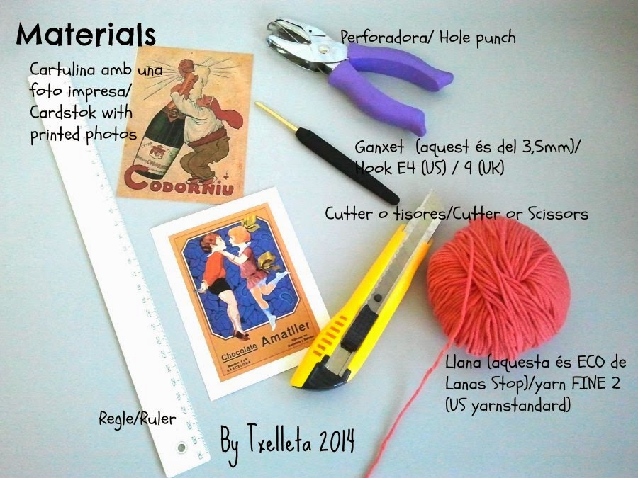 A Good Teacher Never Stops Learning: Crochet postcard - Postal amb ganxet