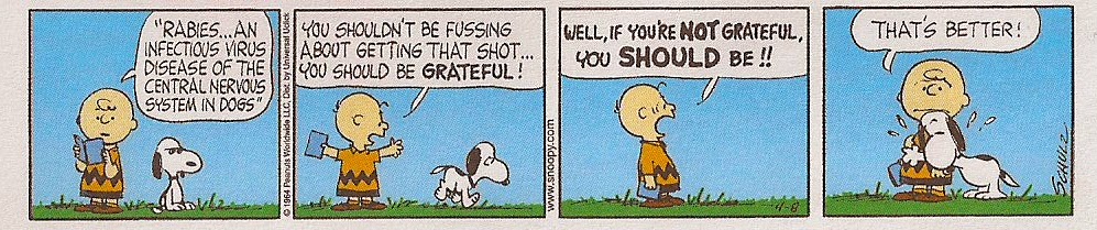 Jason's View from DC: Tuesday Treat Peanuts — Snoopy Gets His Rabies Shot
