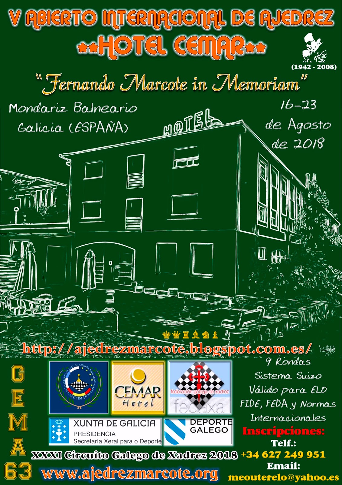 AJEDREZ MARCOTE: V OPEN INTERNACIONAL HOTEL CEMAR