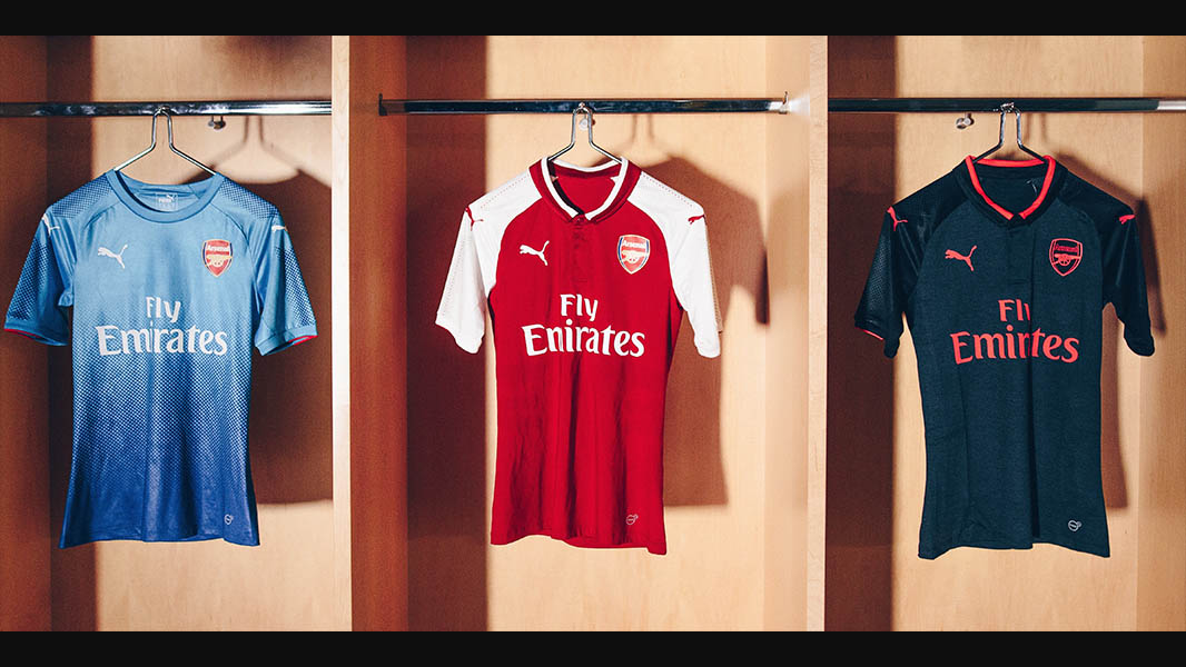 Arsenal 17-18 Home, Away And Third Kits Released - Footy Headlines
