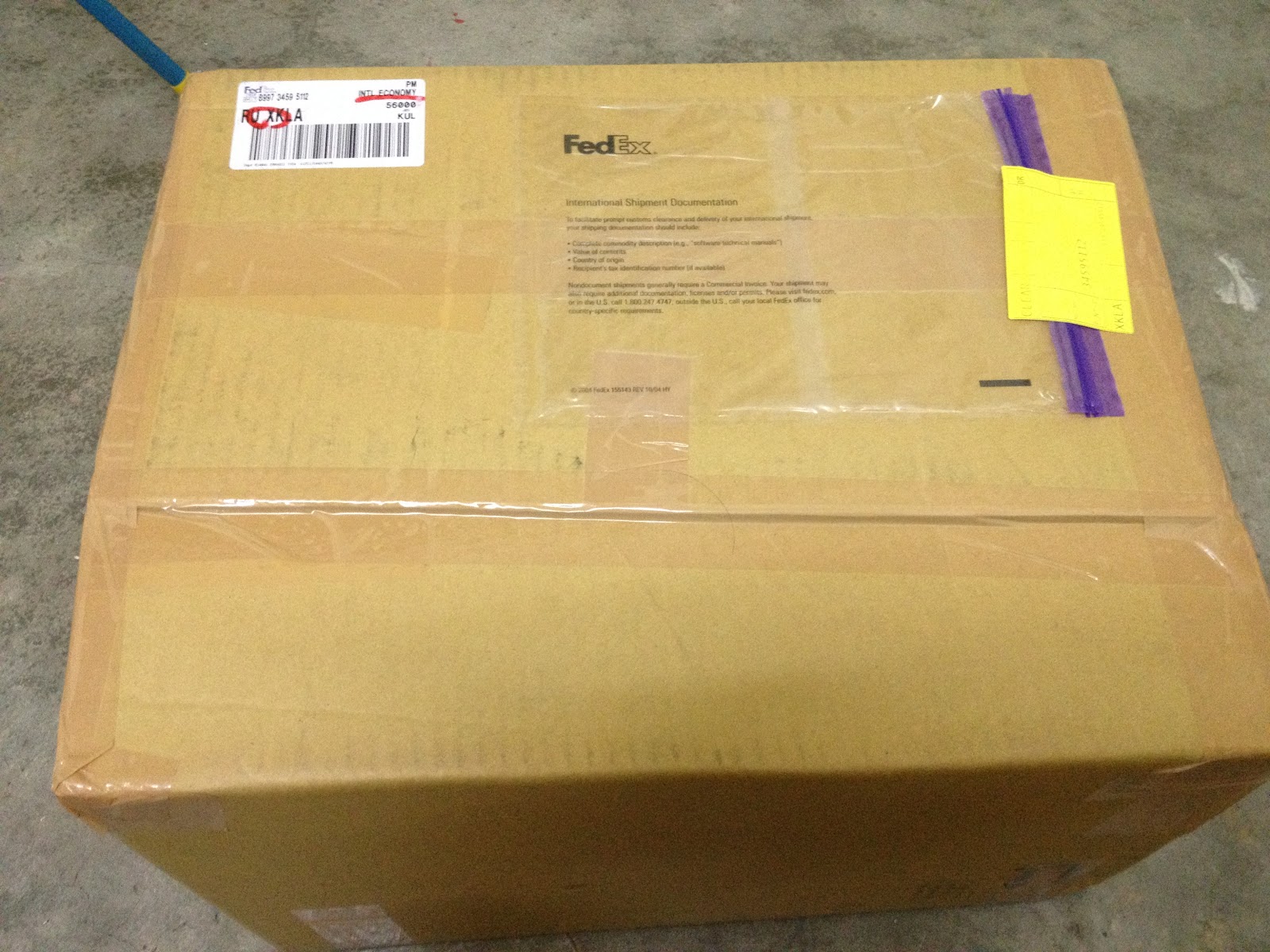 Accel's Helper Shop and Services: March 2012 1st parcel shipment