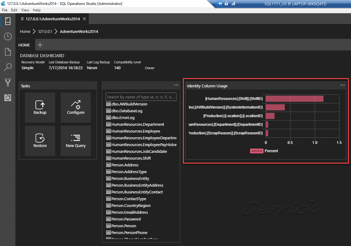 德瑞克：SQL Server 學習筆記: [SQL Ops Studio] Build a custom insight widget: 自製 ...