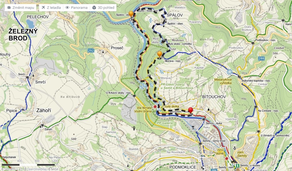 DZIKIE SUDETY: Riegrova Ścieżka i Via ferrata Vodni brana koło Semily