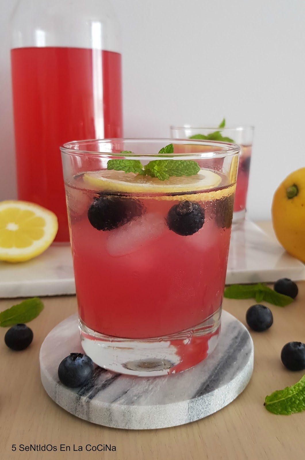 5 SeNtIdOs En La CoCiNa: Limonada de arándanos {Pink Lemonade}