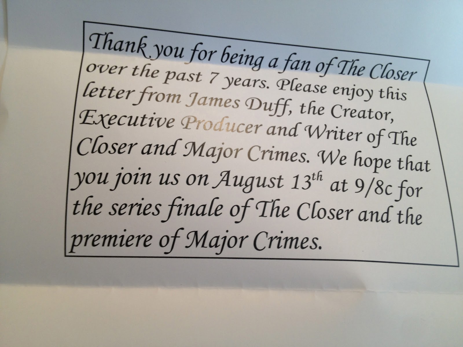 Mystery Playground: The Closer - James Duff, EP & Co-Creator: The ...
