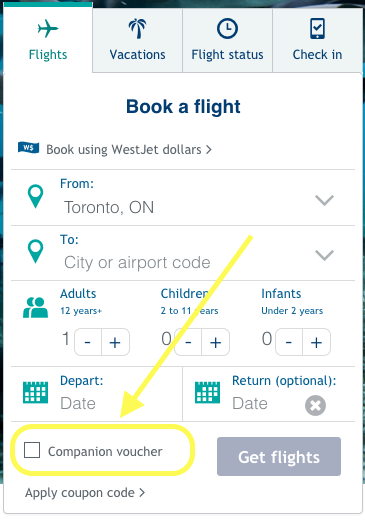 March 21 Update: You can now redeem WestJet companion vouchers online ...