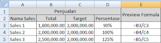 Rumus Fungsi Excel: Cara Menghitung Persentase di Excel