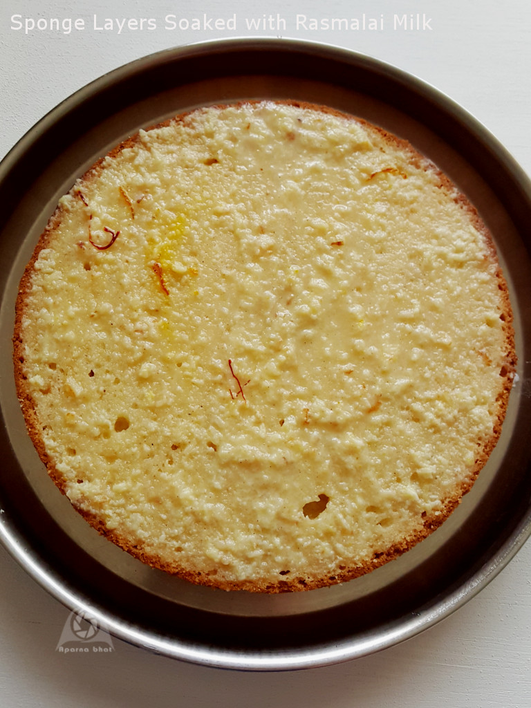 Eggless Rasmalai Cake ~ Flavors N Colors
