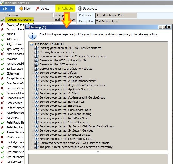 Microsoft Dynamics Ax: Managing integration ports [AX 2012]