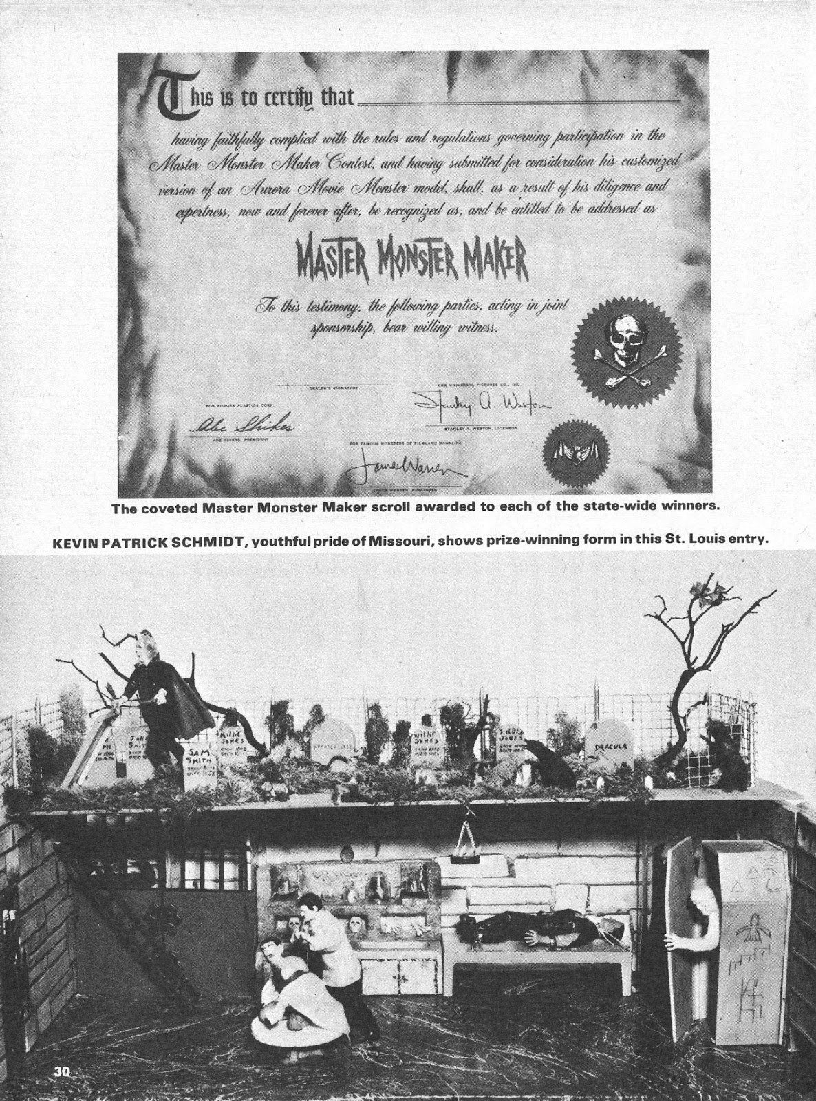 Master Monster Maker Model Kit Contest Of 1964