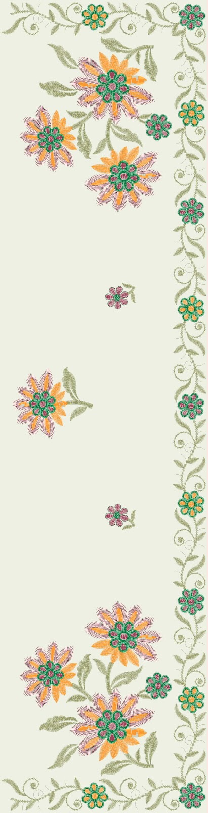 EmbDesignTube: Bollywood Fashion Designer Saree Border Pallu Designs