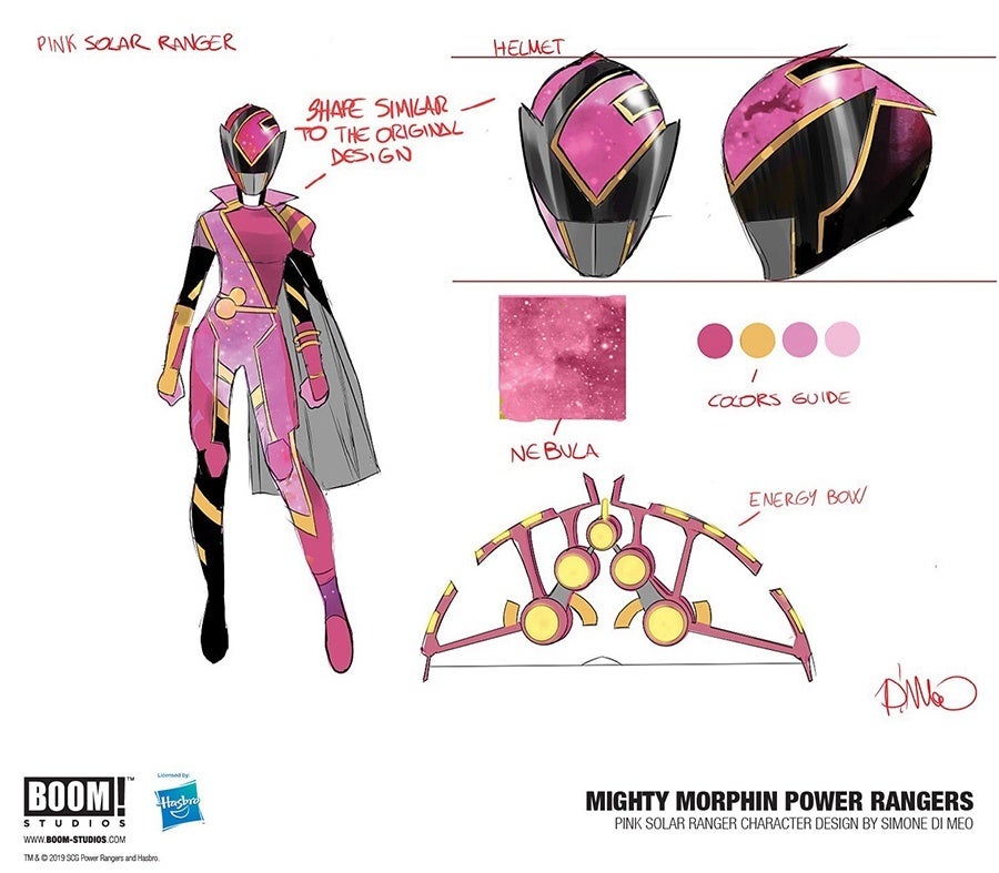 NickALive!: BOOM! Studios Reveals New Power Rangers Solar Ranger Designs