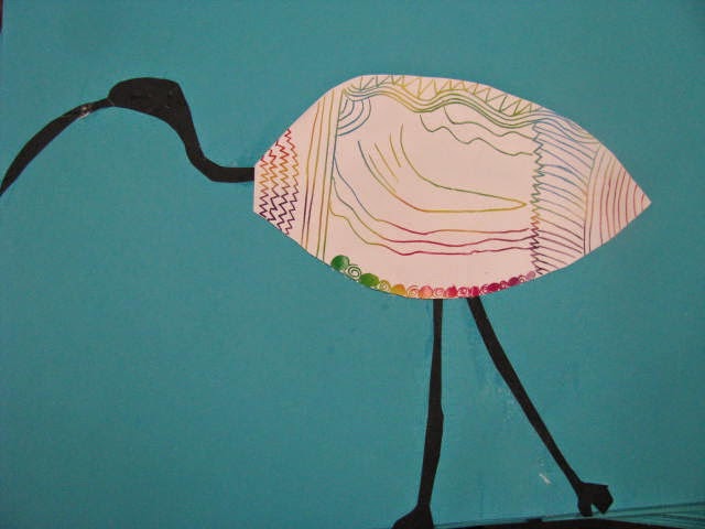 One Happy Art Teacher: Third Grade Ibis Birds