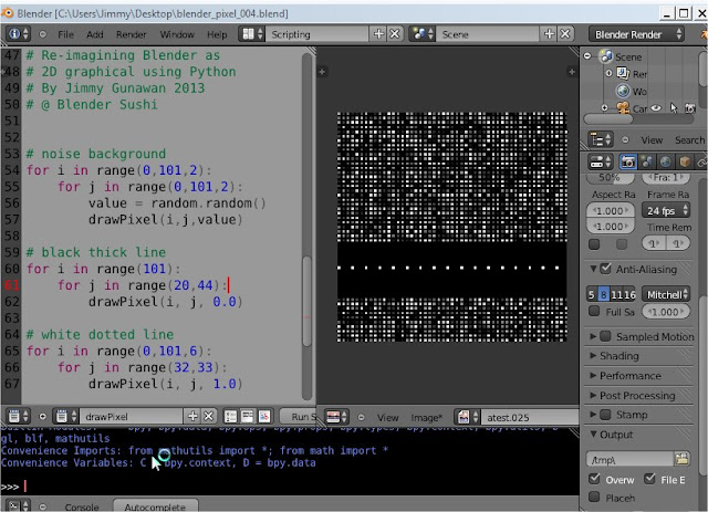PYTHON / Pixel Art in Blender | Tutorial Art Design