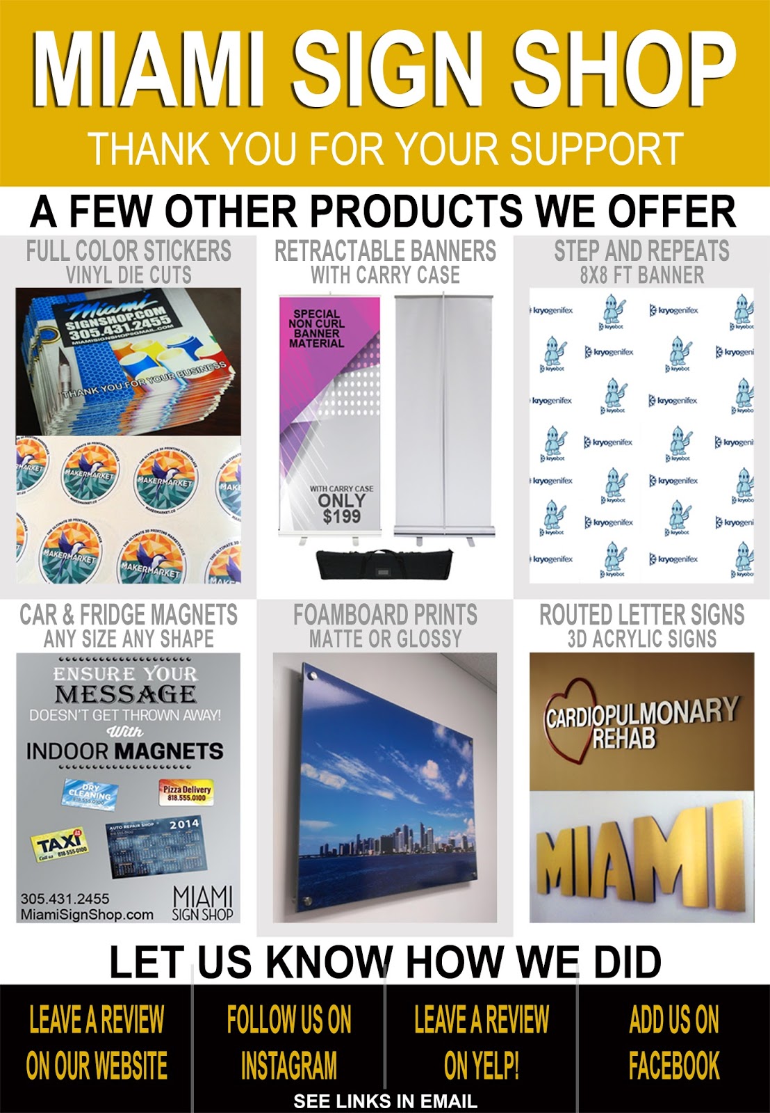 SIGN SHOP MIAMI: #1 SIGNSHOP IN MIAMI - VINYL STICKER PRINTING