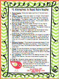 Teaching My Calling: Alternatives to Round Robin Reading