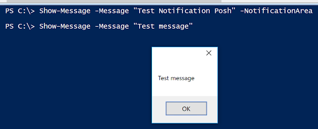 Create notification in Windows 10