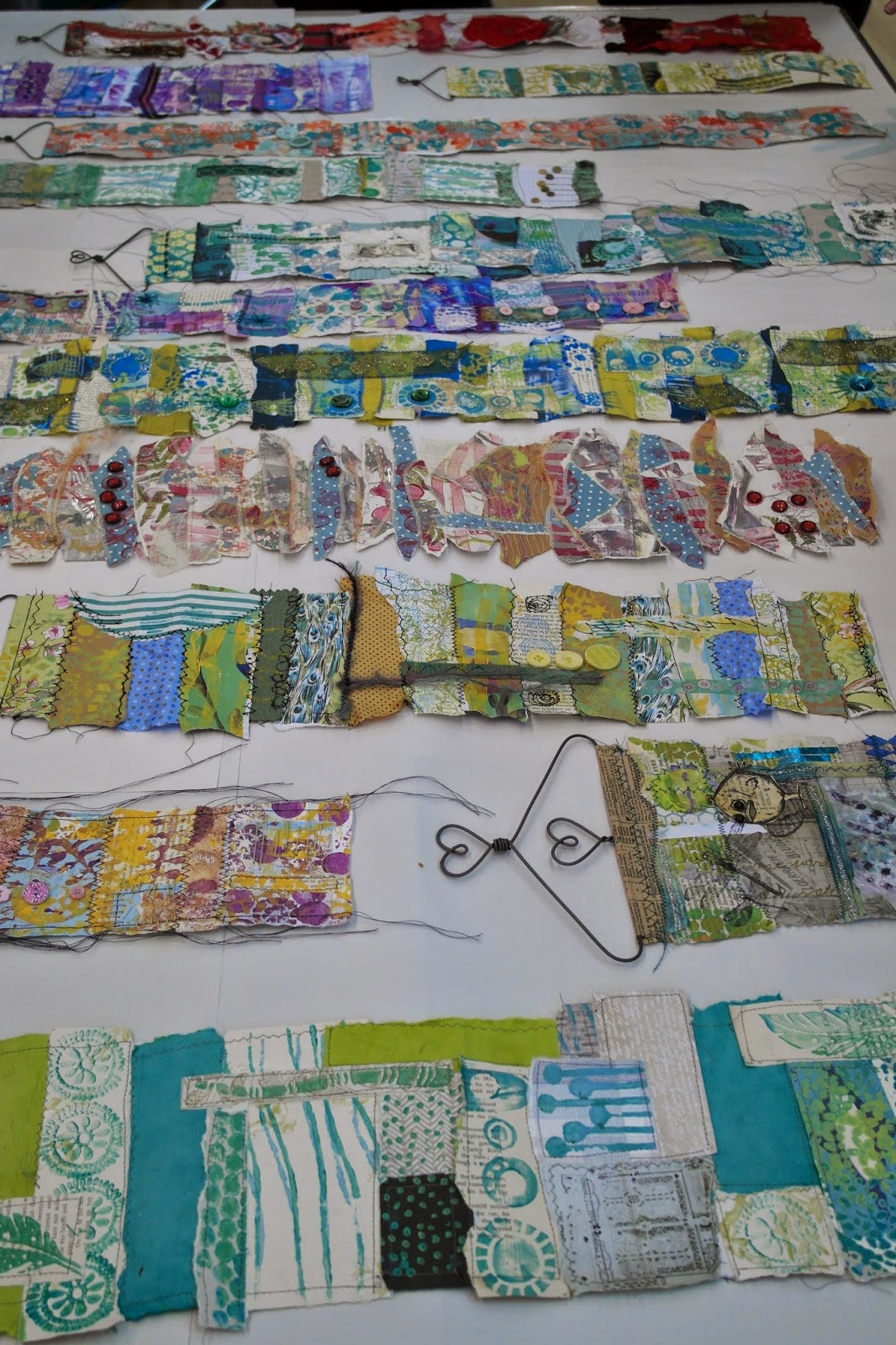 H-anne-Made: Print Collage Stitch with Creative Threads in Garstang